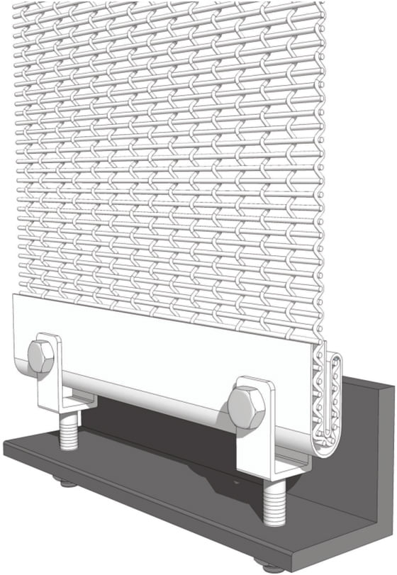 Precrimped Mesh Tension System - Locker Architectural Mesh