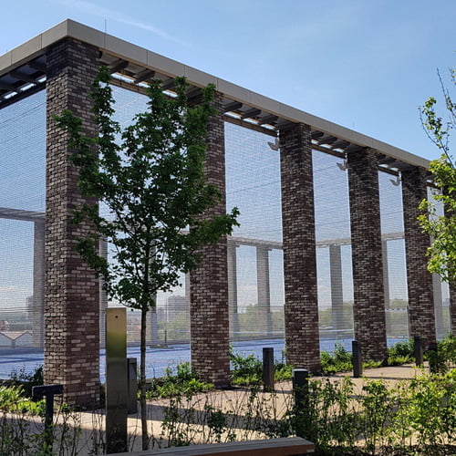 Architectural mesh and wire mesh from Locker: facades, balustrading ...